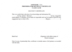 Solvency Certificate | Meaning, Sample Format for business